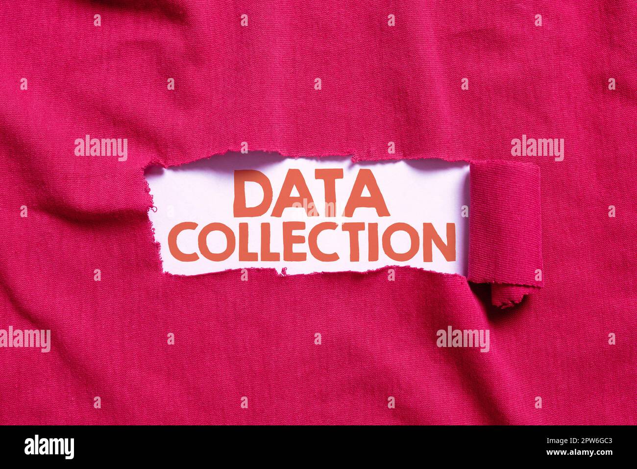 Conceptual display Data Collection, Word Written on gathering and ...