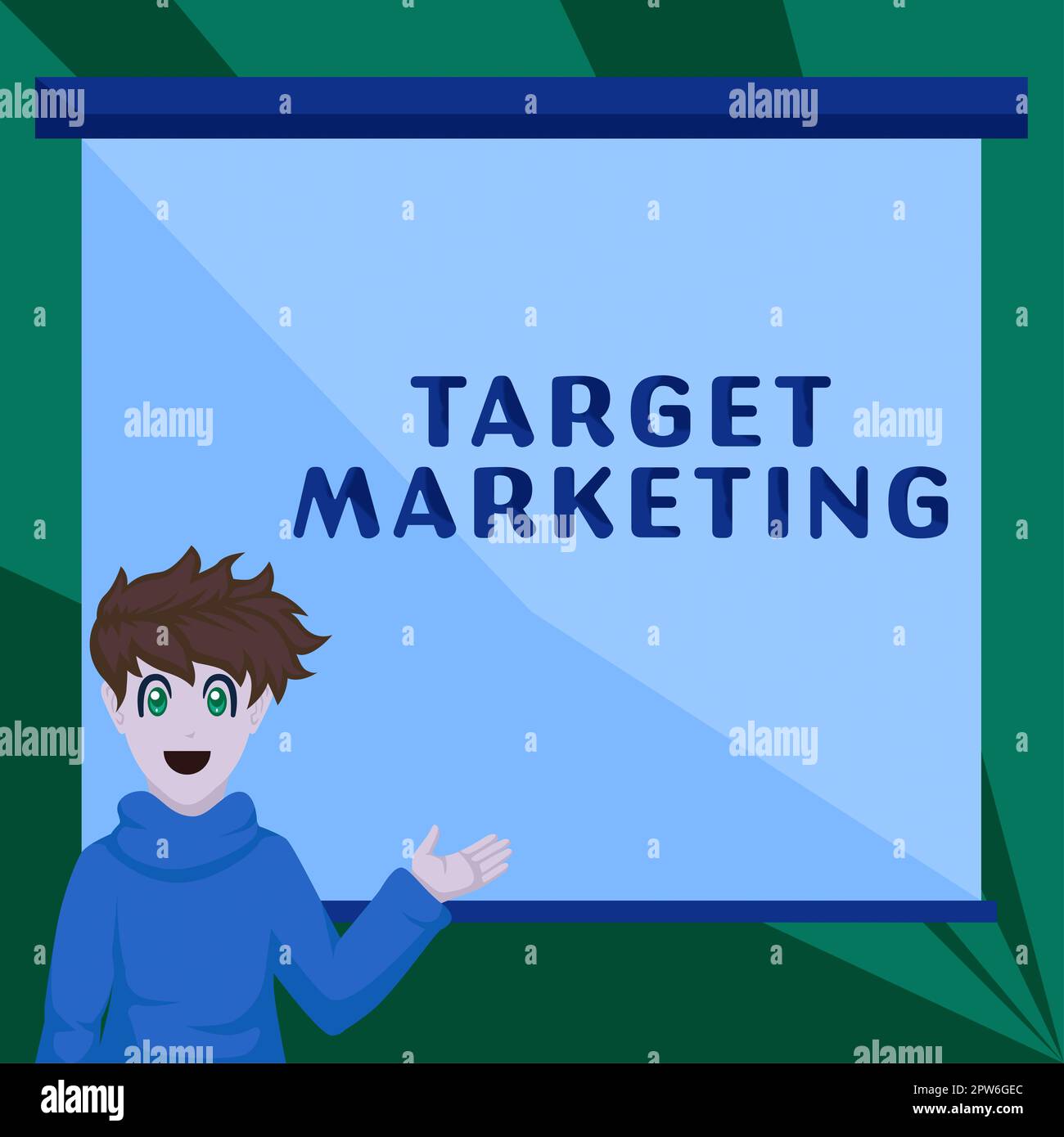 Text caption presenting Target Marketing, Business showcase Market ...