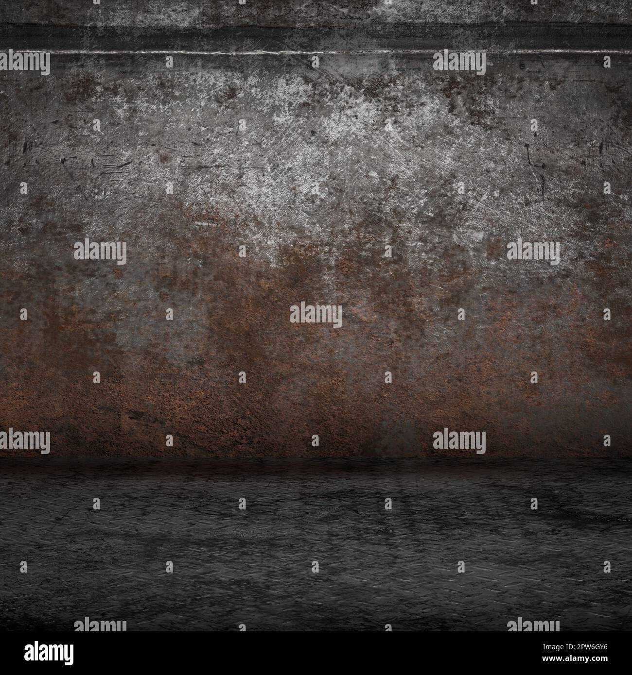 Steel textured metal sheet with heavy rust. 3d illustration Stock Photo ...