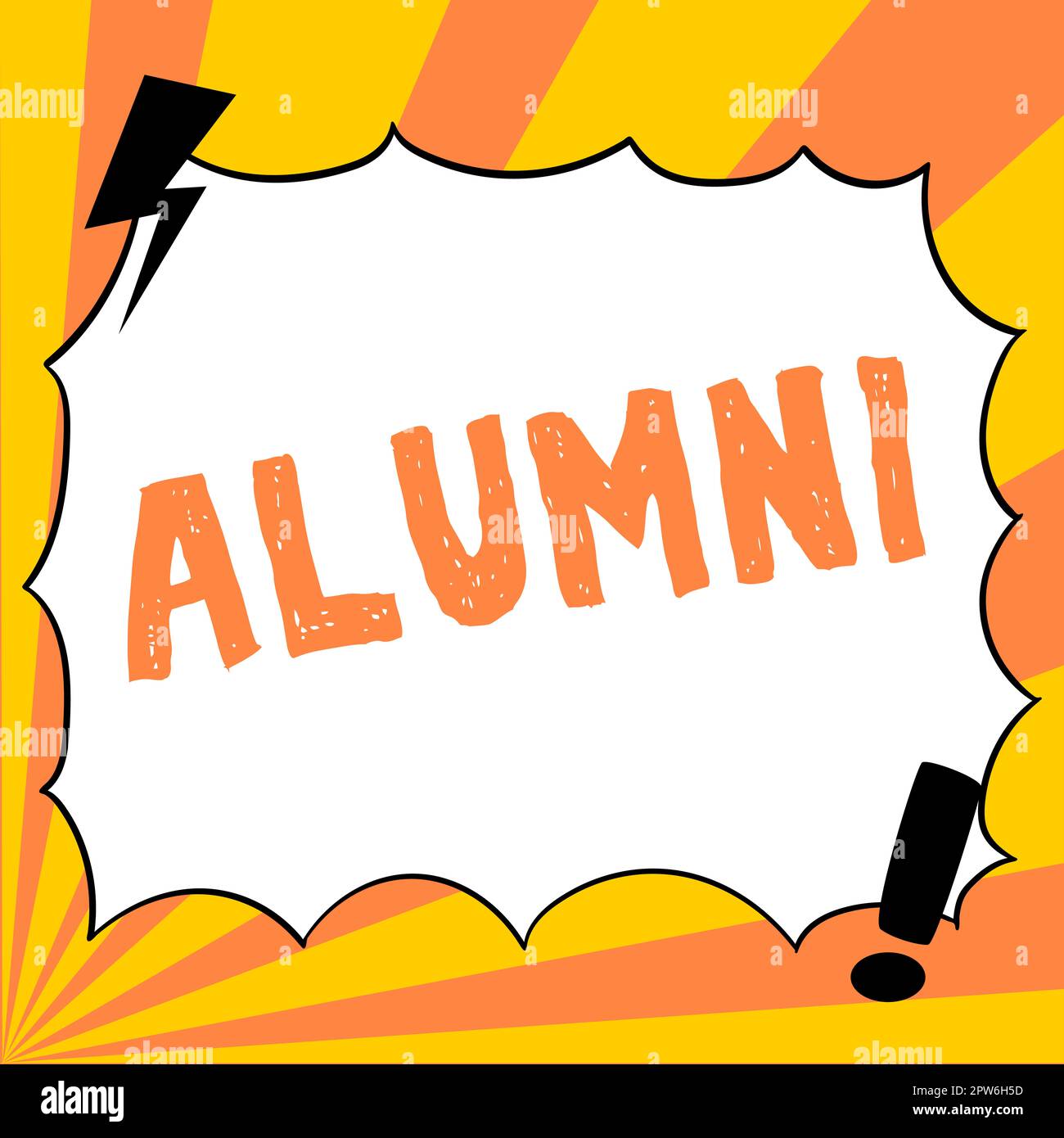 Writing displaying text Alumni, Business approach former pupil or ...