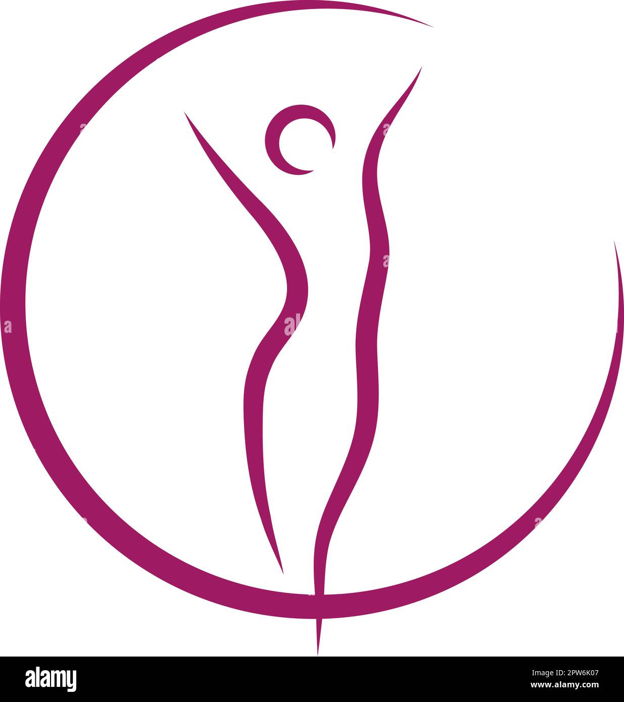 Person, woman in motion, gynecologist, lifestyle, wellness, logo Stock ...