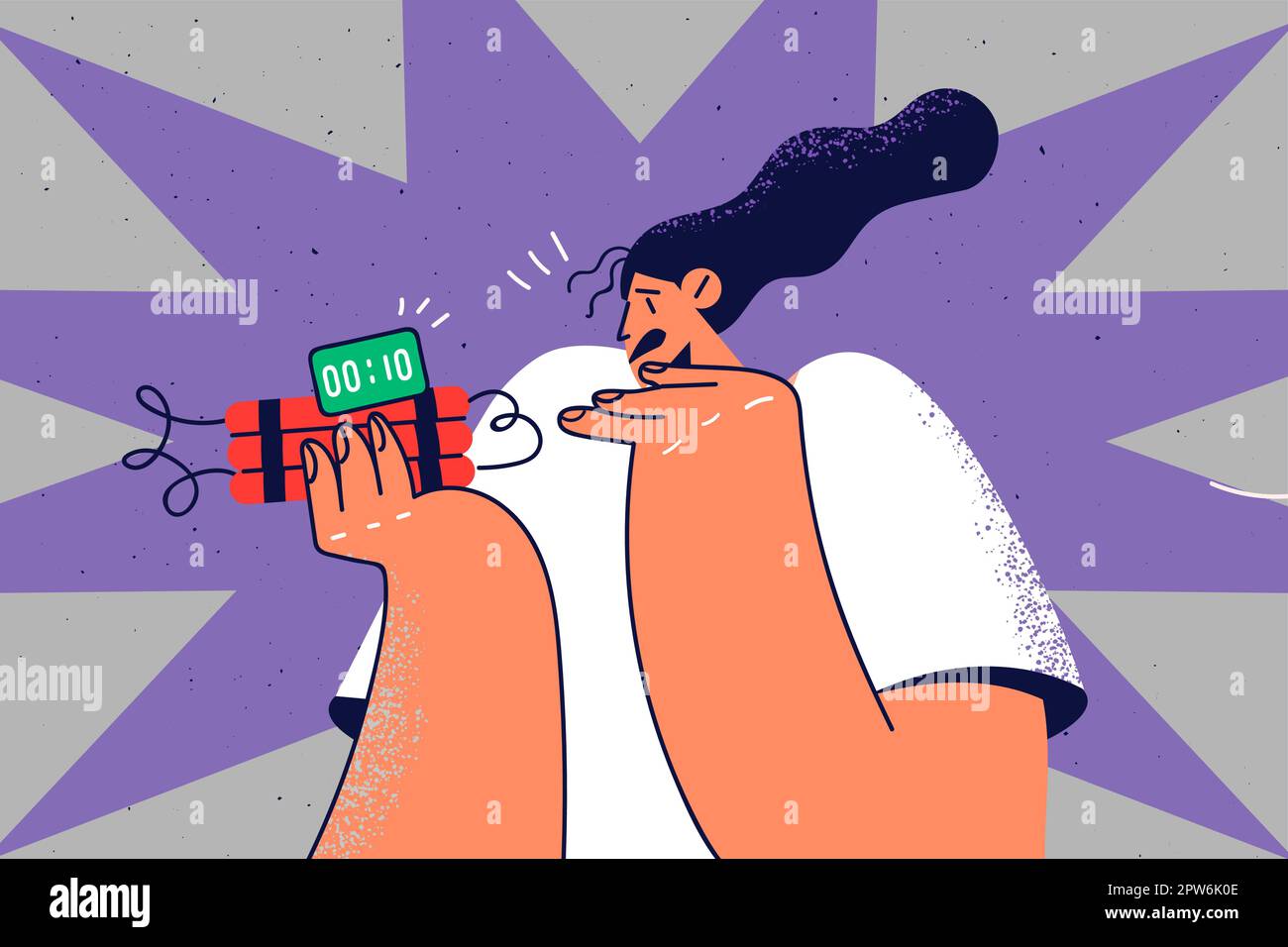 Afraid scared people in Stock Vector Images - Alamy