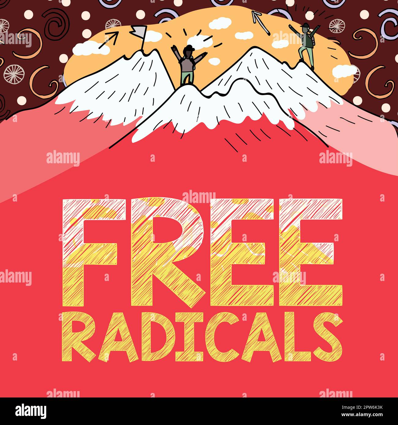 Sign displaying Free Radicals, Conceptual photo produced in body by ...