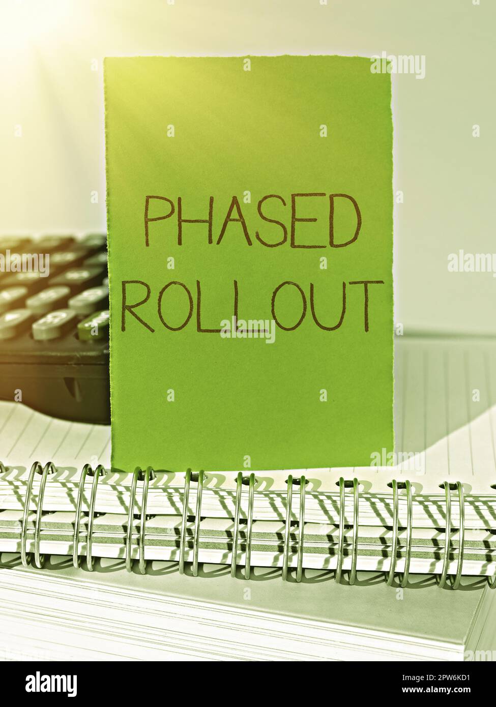 Text sign showing Phased Rollout, Business overview the practice of prescription drug ...