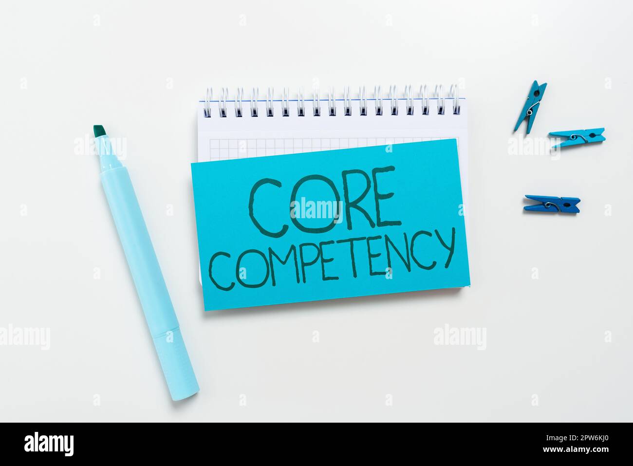 Hand writing sign Core Competency, Business overview harmonized ...