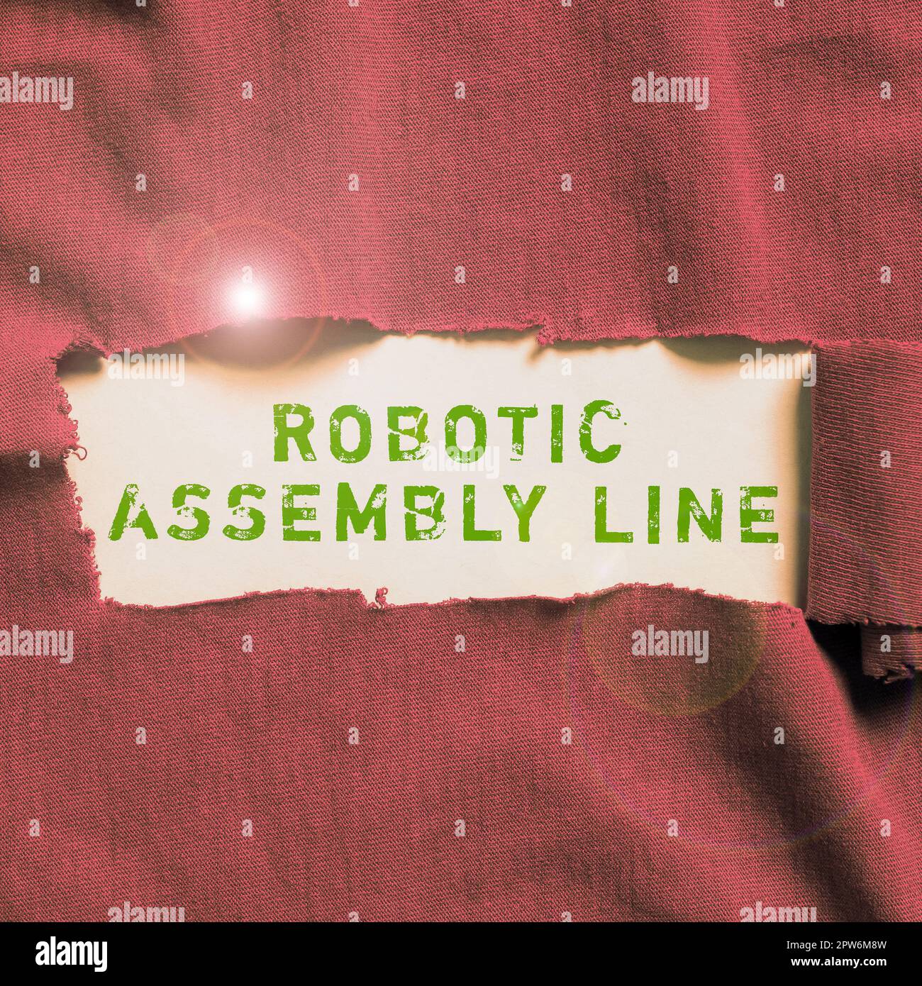 Hand writing sign Robotic Assembly Line, Word for use to increase ...