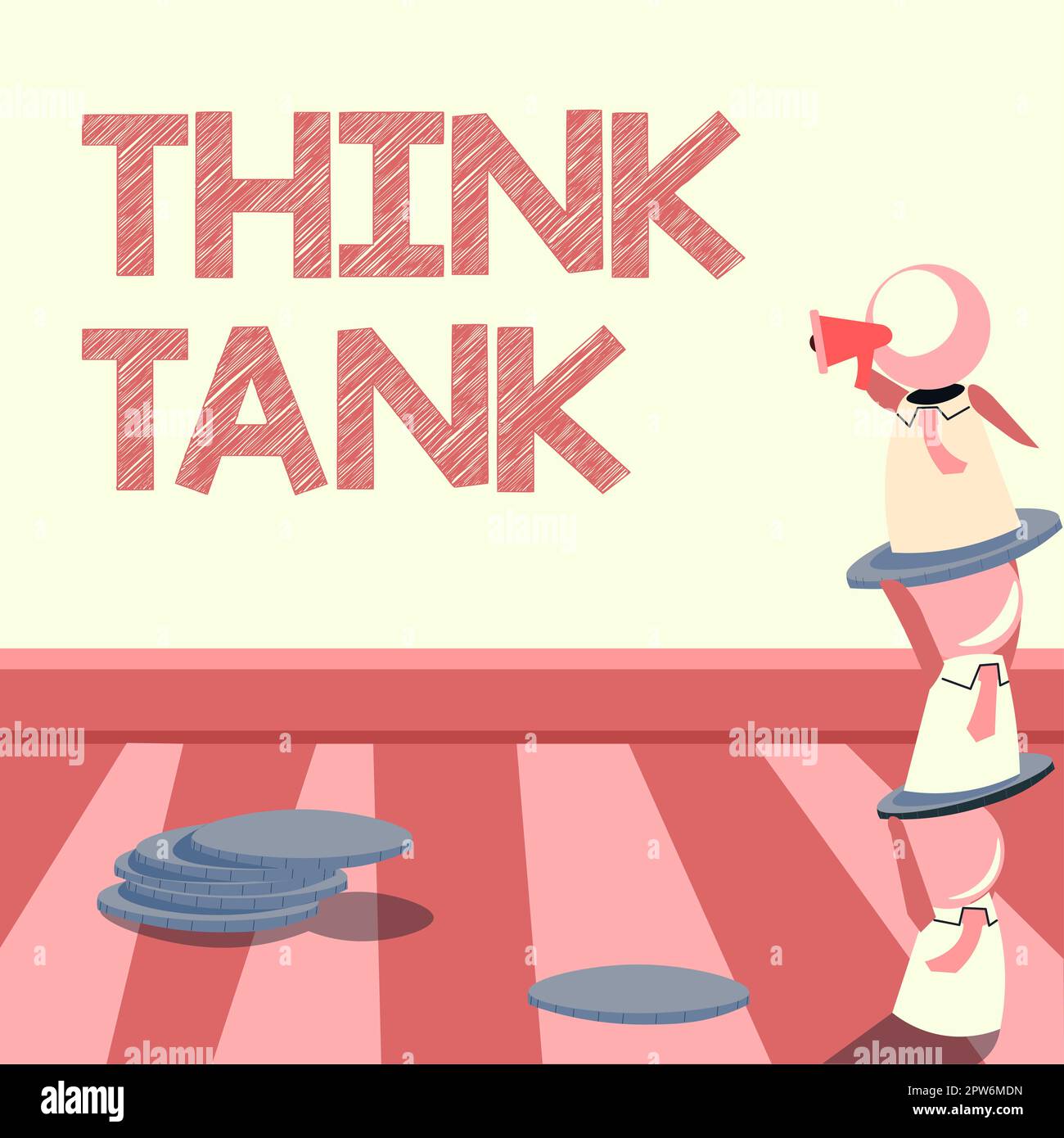 Text showing inspiration Think Tank, Conceptual photo Thinking of ...