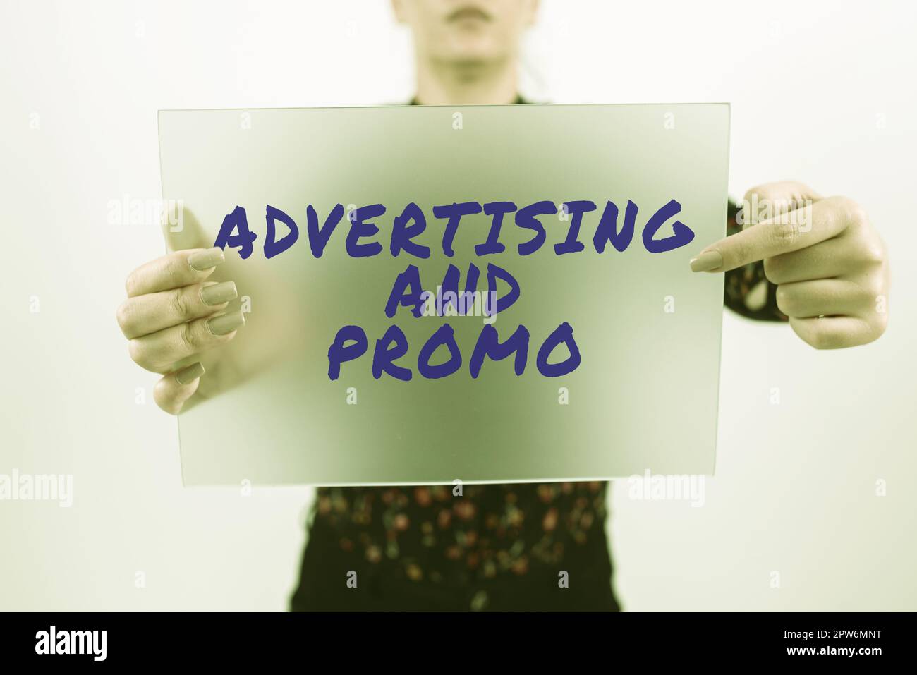 Text sign showing Advertising And Promo, Business overview Informing ...