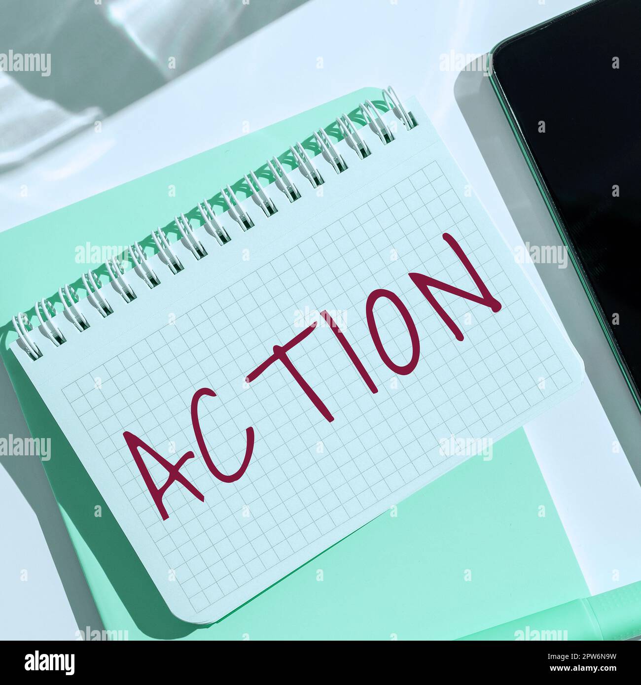 Handwriting text Action, Business idea fact or process doing something ...