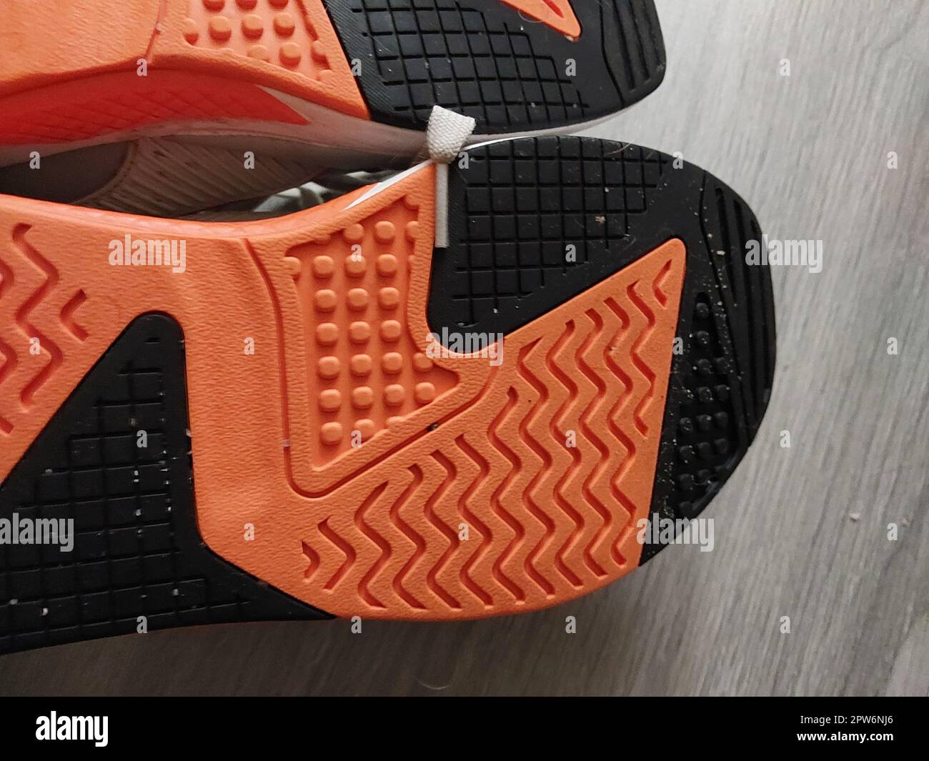 Details of the sports shoes sneakers Stock Photo - Alamy