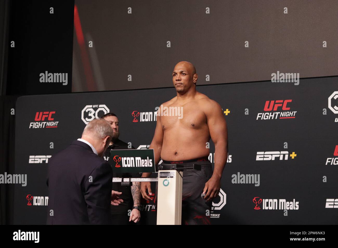 LAS VEGAS, NV - APRIL 28: Marcos Rogério de Lima (“Marcos Pezão”) poses ...