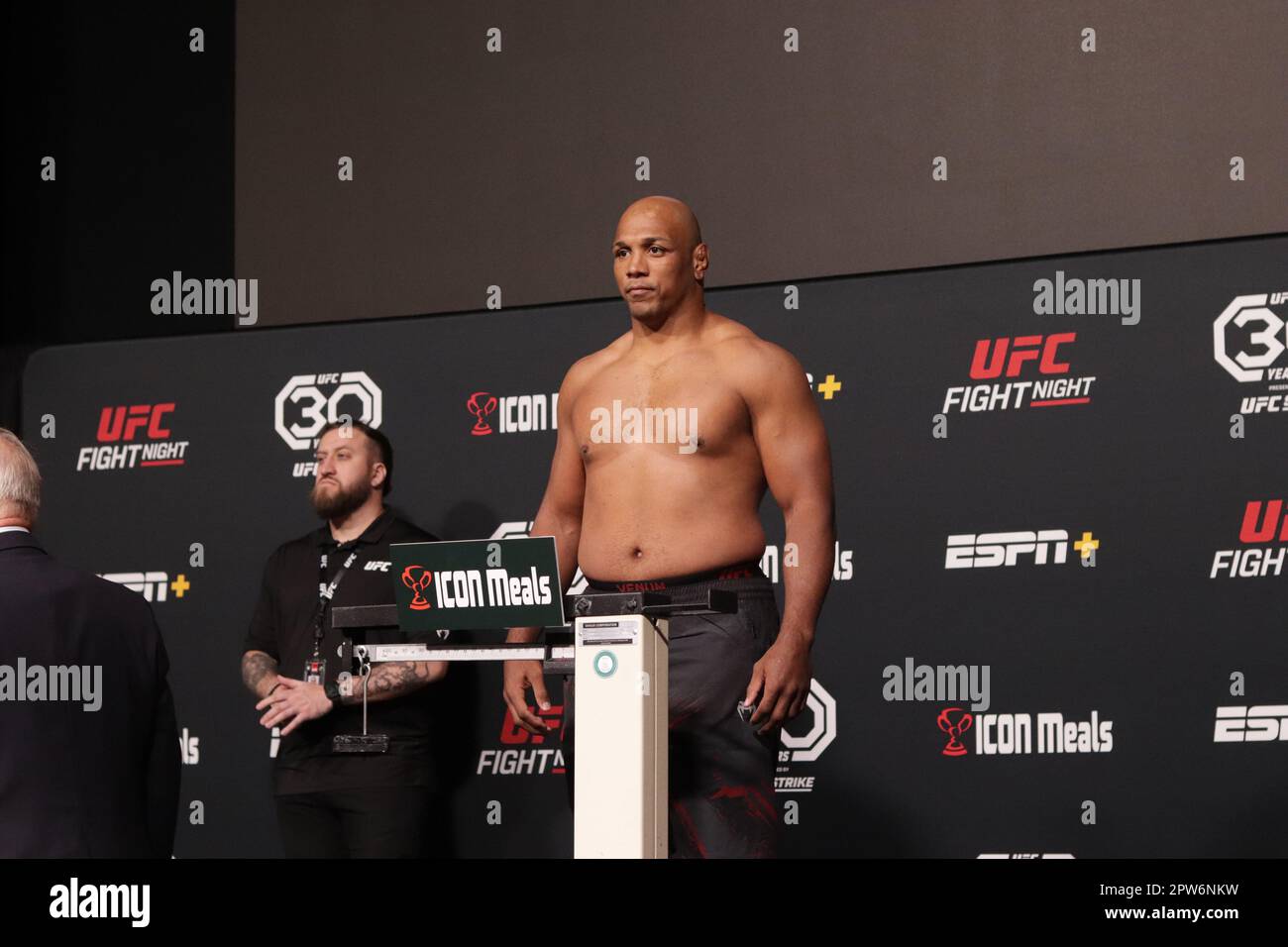 LAS VEGAS, NV - APRIL 28: Marcos Rogério de Lima (“Marcos Pezão”) poses ...