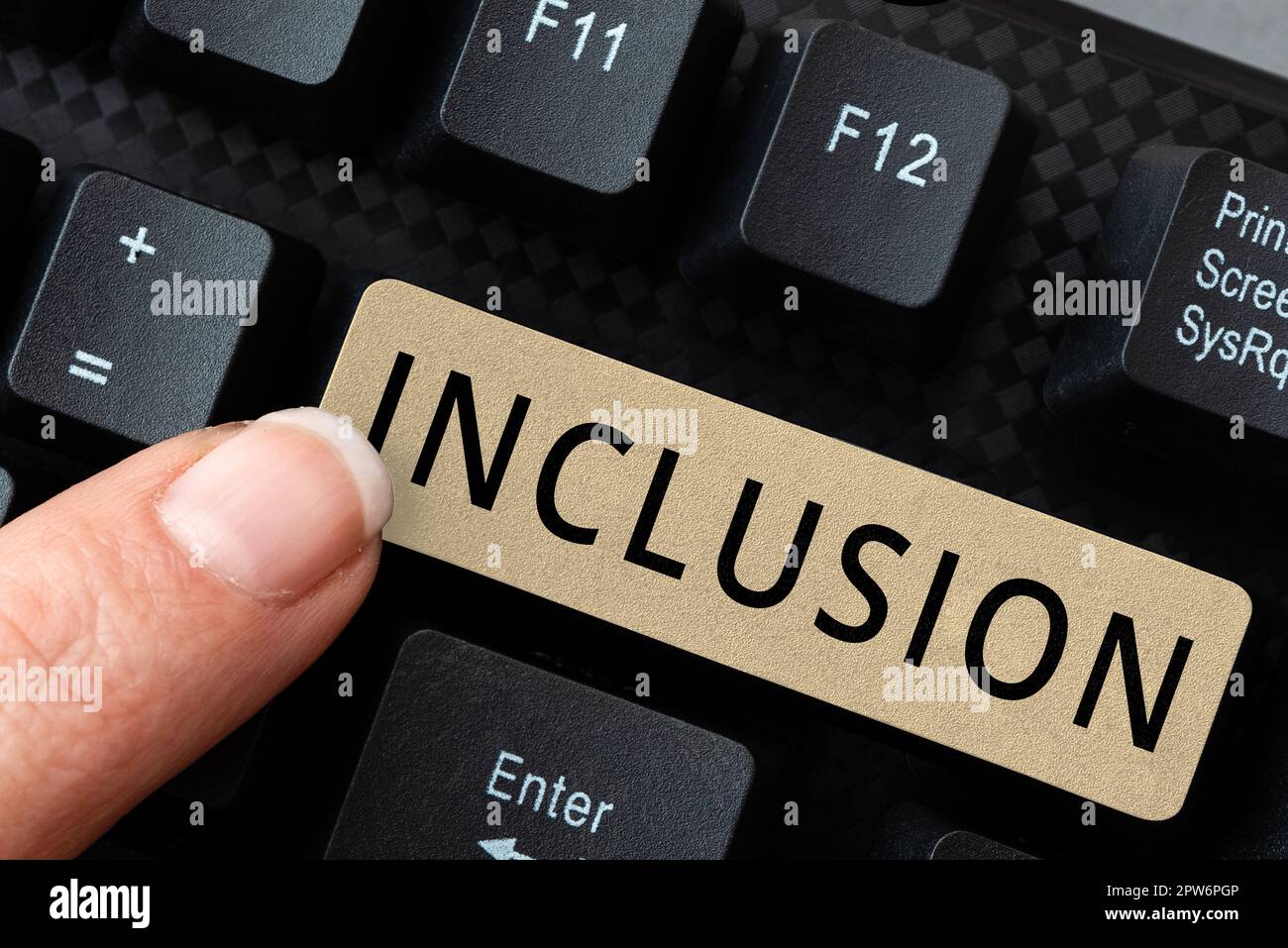 Text sign showing Inclusion, Business concept action state including of ...
