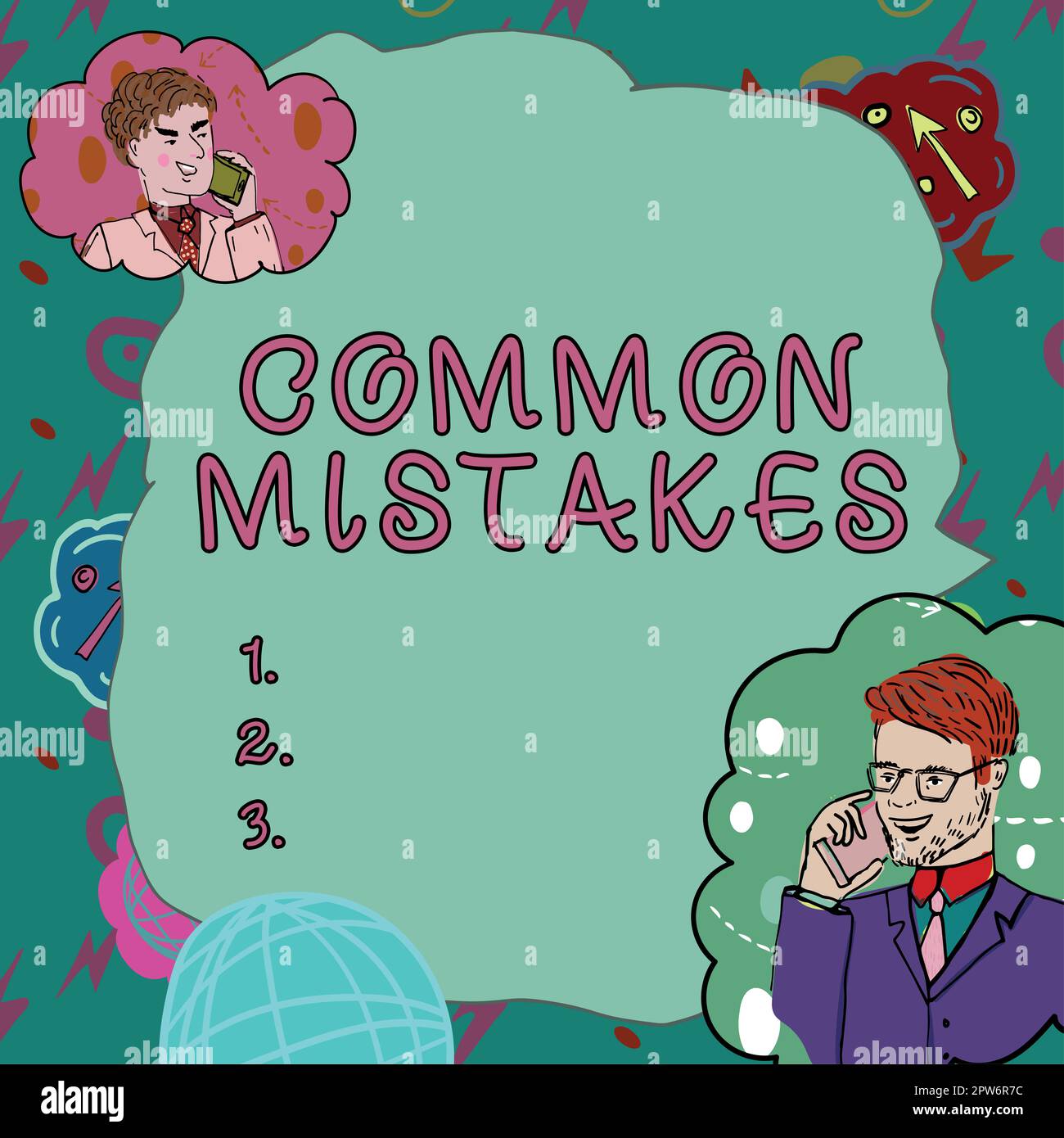 Writing displaying text Common Mistakes, Business concept actions that ...