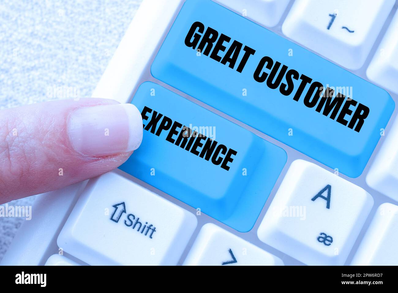 Conceptual caption Great Customer Experience, Word Written on ...