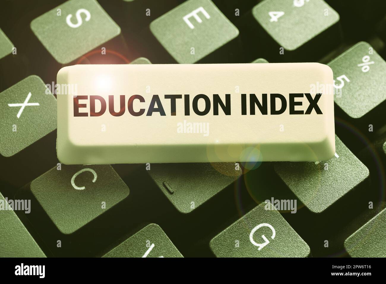 Text caption presenting Education Index, Business concept aiming to ...