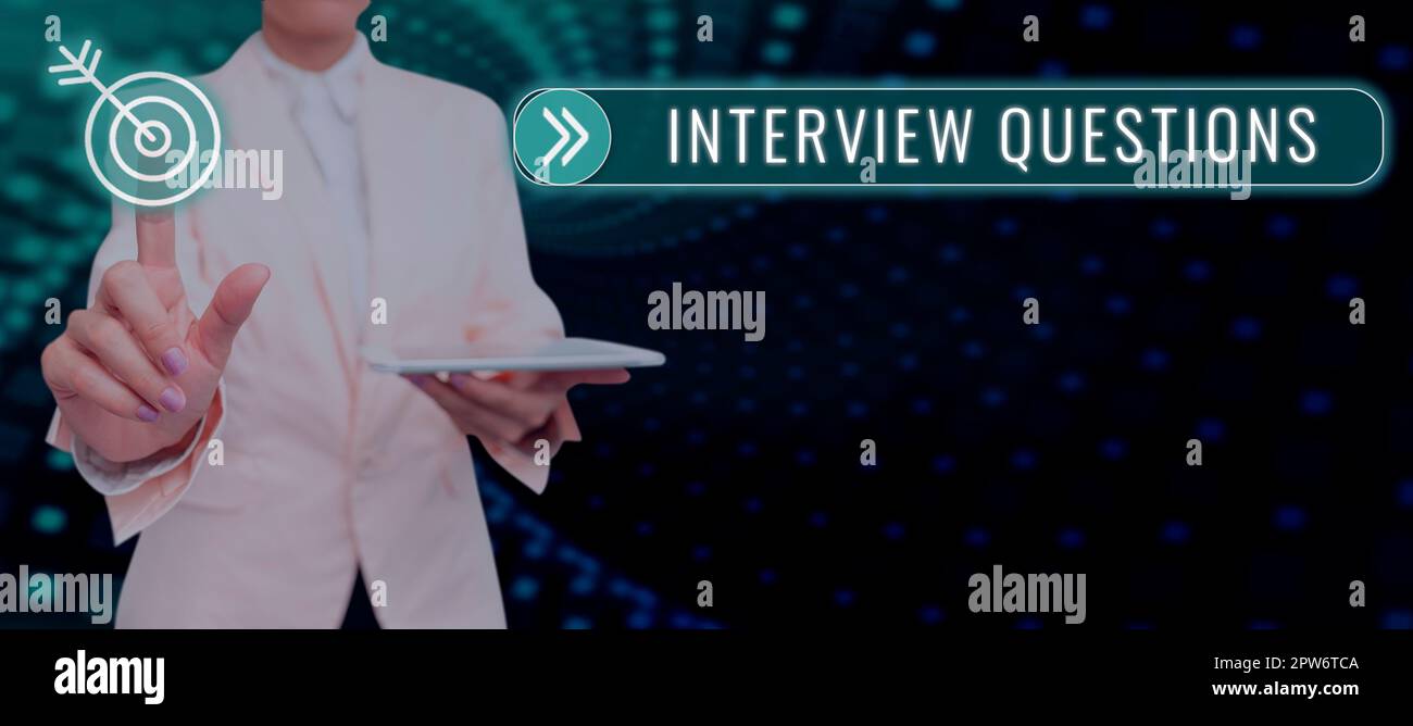 Text showing inspiration Interview Questions, Business overview Typical topic being ask or ...