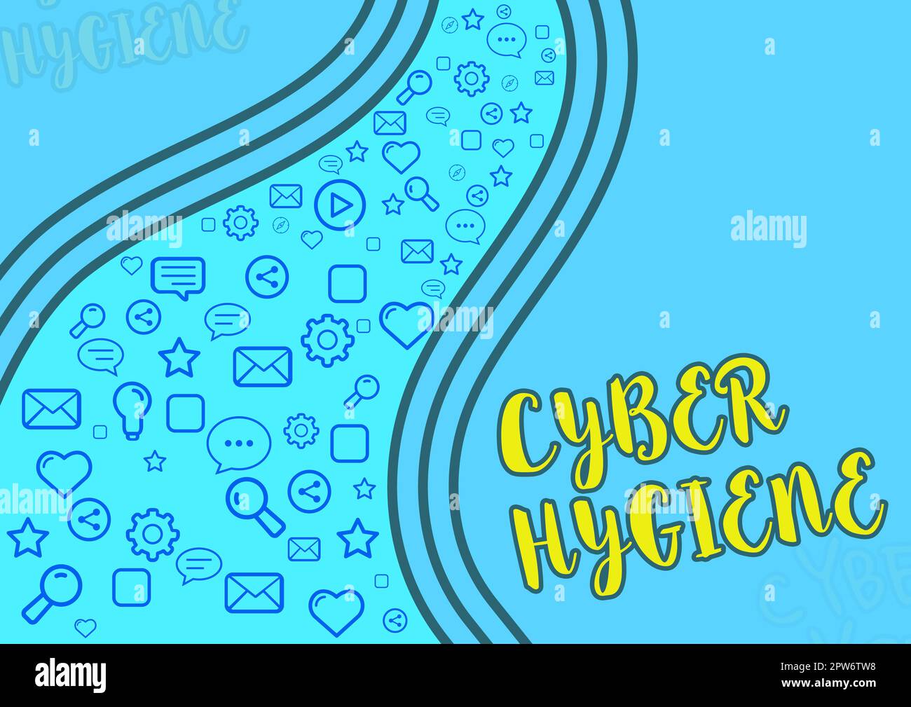 Conceptual caption Cyber Hygiene, Concept meaning steps that computer ... Conceptual caption Cyber Hygiene, Concept meaning steps that computer ...