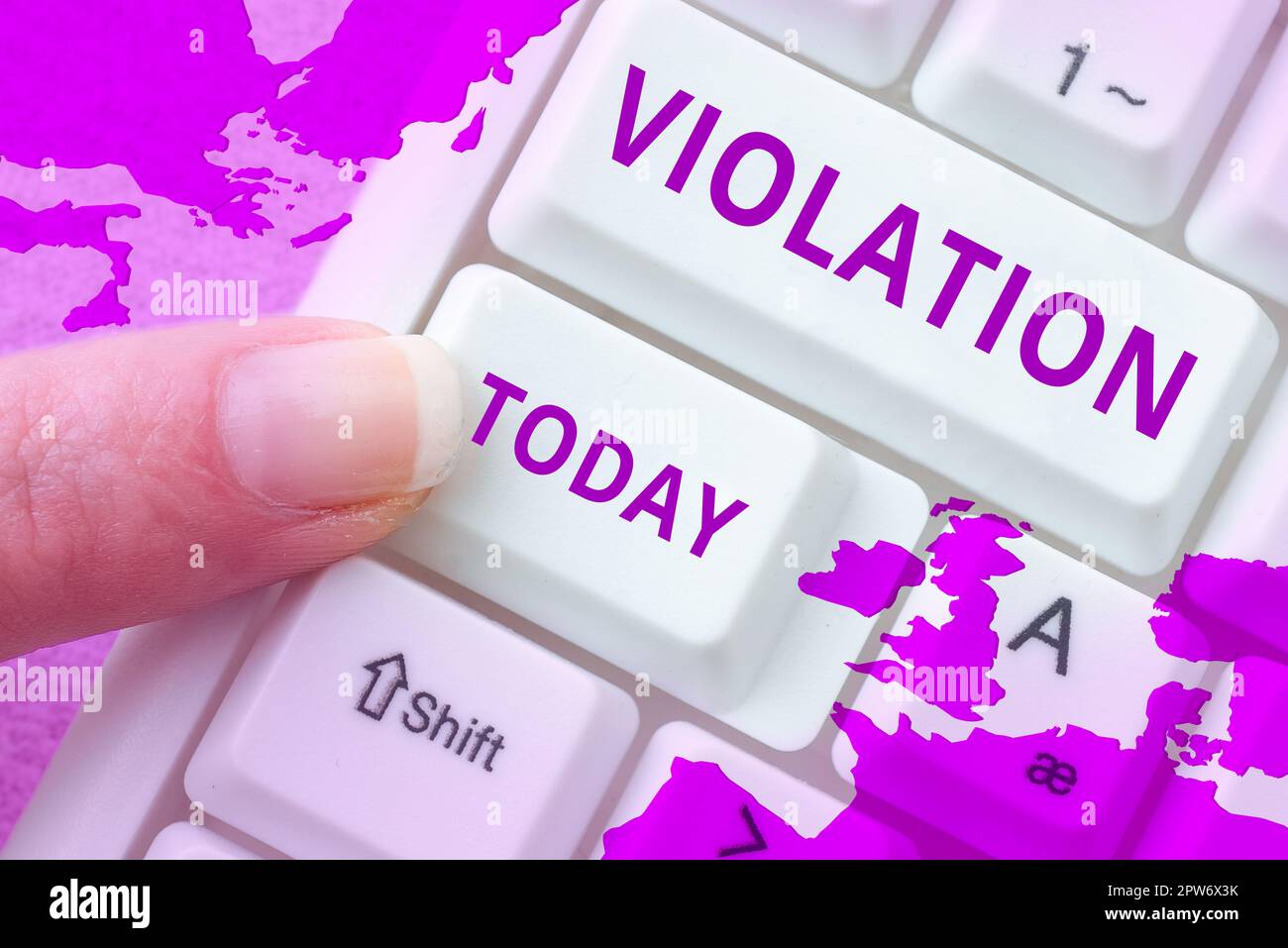 Writing displaying text Violation, Business showcase an infringement of ...
