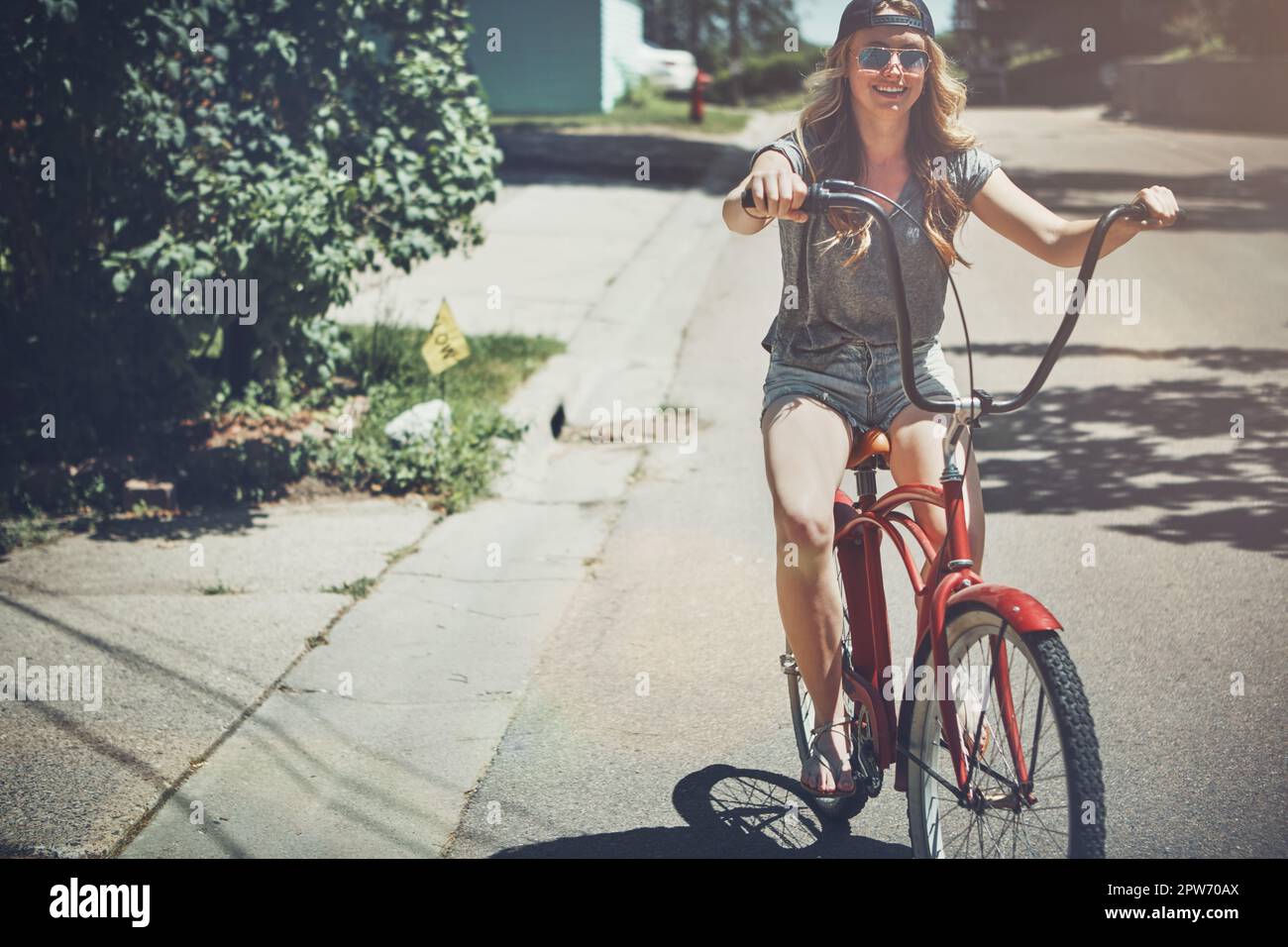 No Need To Walk When Youve Got Cool Wheels An Attractive Young Woman