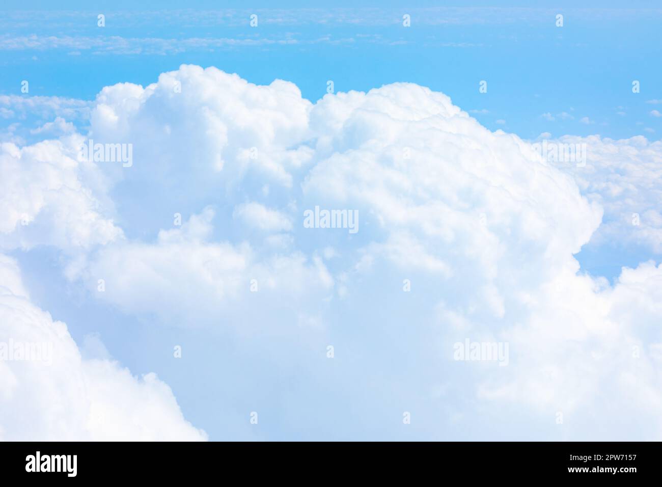 Fluffy day clouds . White clouds in atmosphere Stock Photo - Alamy