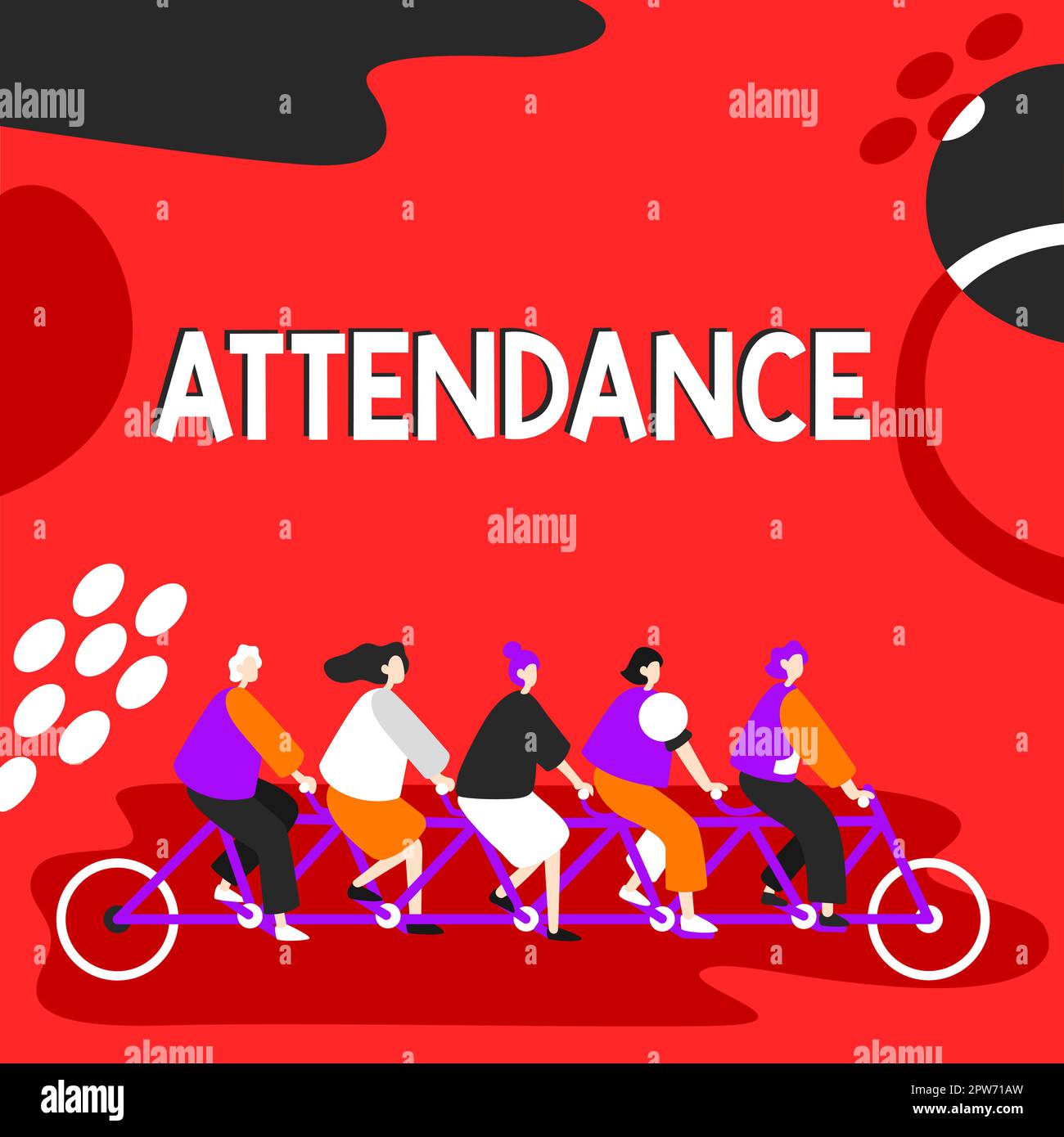 attendance text written on Education background of Back to School ...