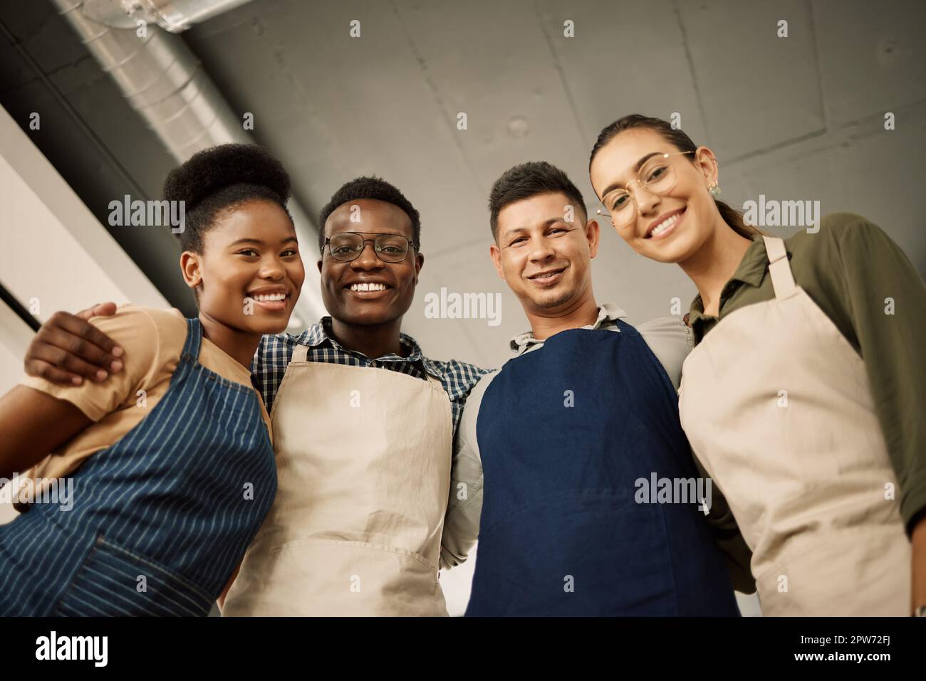 Portrait of diverse group of designers. Group of colleagues together ...