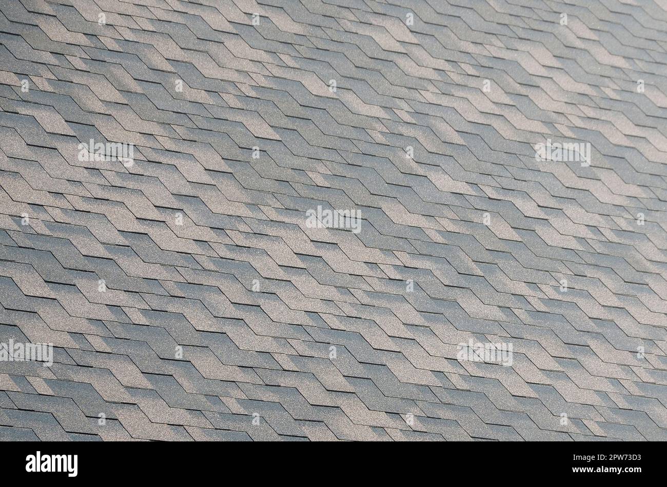 Flexible shingles of bitumen roofing surface. Background mosaic texture ...