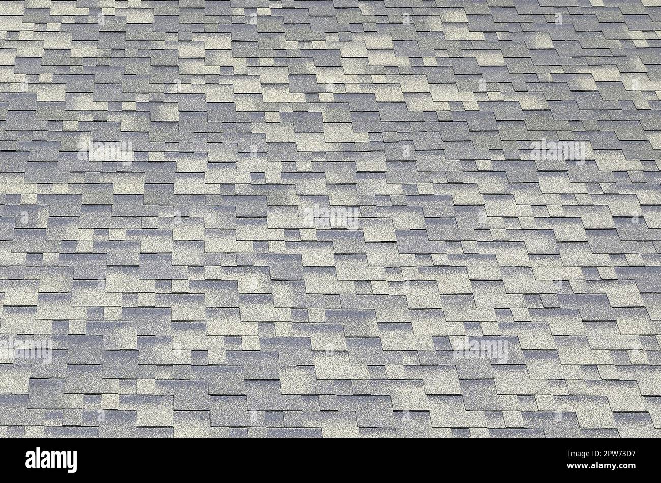 Flexible shingles of bitumen roofing surface. Background mosaic texture ...