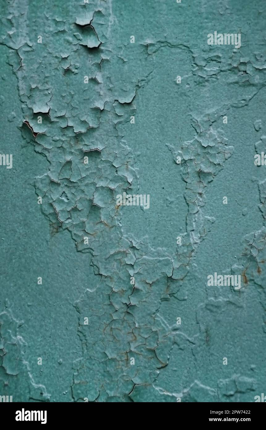 Rusty metal texture with scratched surface. Old painted metal wall with ...