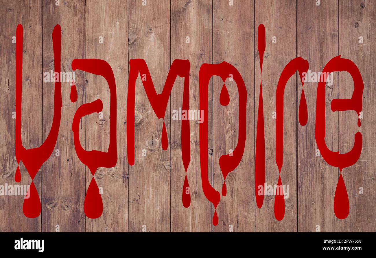 Vampire fangs dripping blood hi-res stock photography and images - Alamy