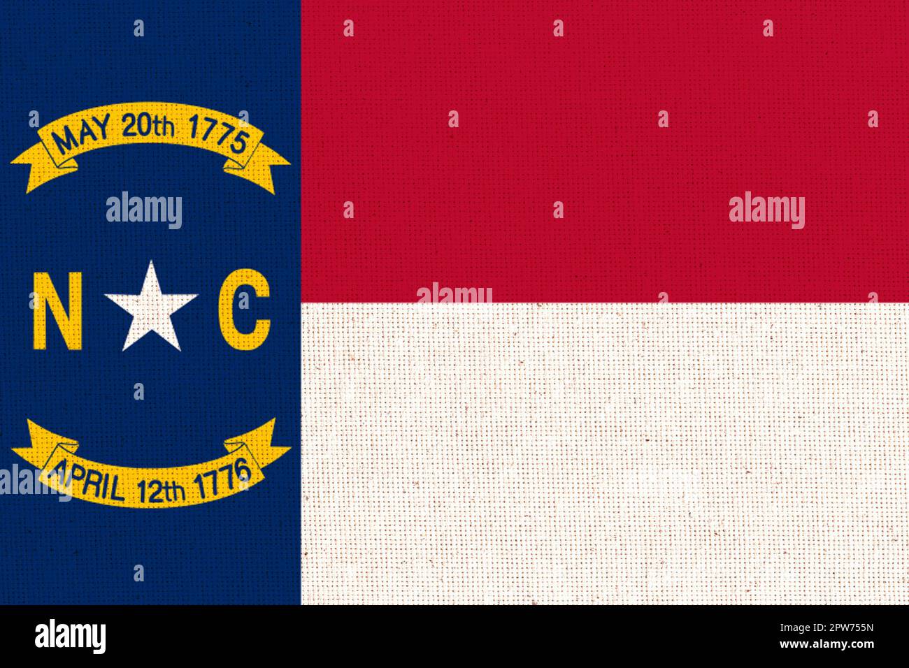 Flag Of North Carolina. Flag of American state North Carolina. Symbol ...