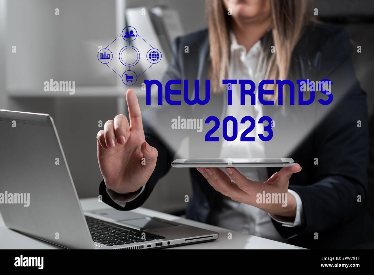 Conceptual caption New Trends 2023, Word for general direction in which ...