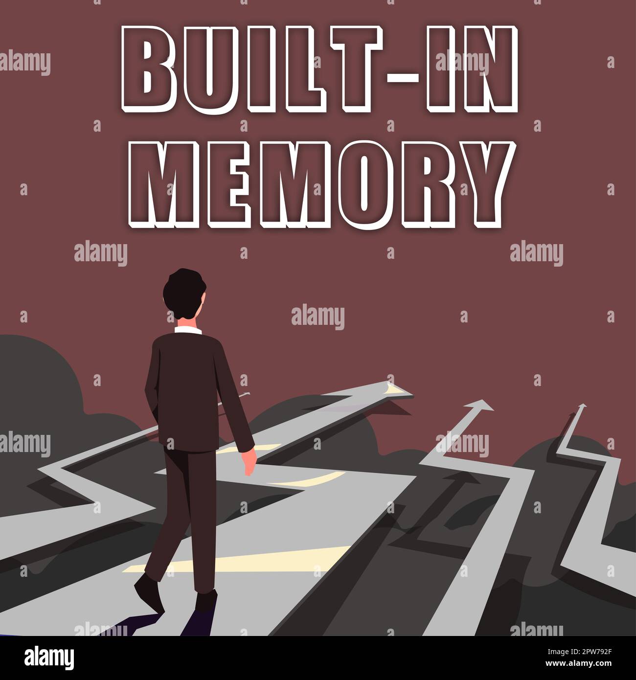Conceptual caption Built In Memory, Internet Concept device or feature ...
