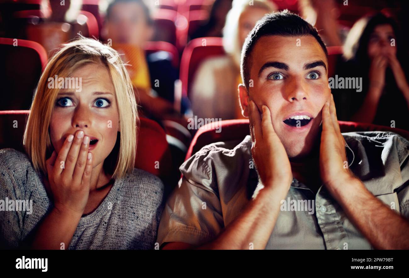 Person sitting too close in cinema hi-res stock photography and images ...