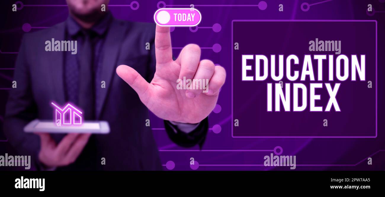 Writing displaying text Education Index, Conceptual photo aiming to ...