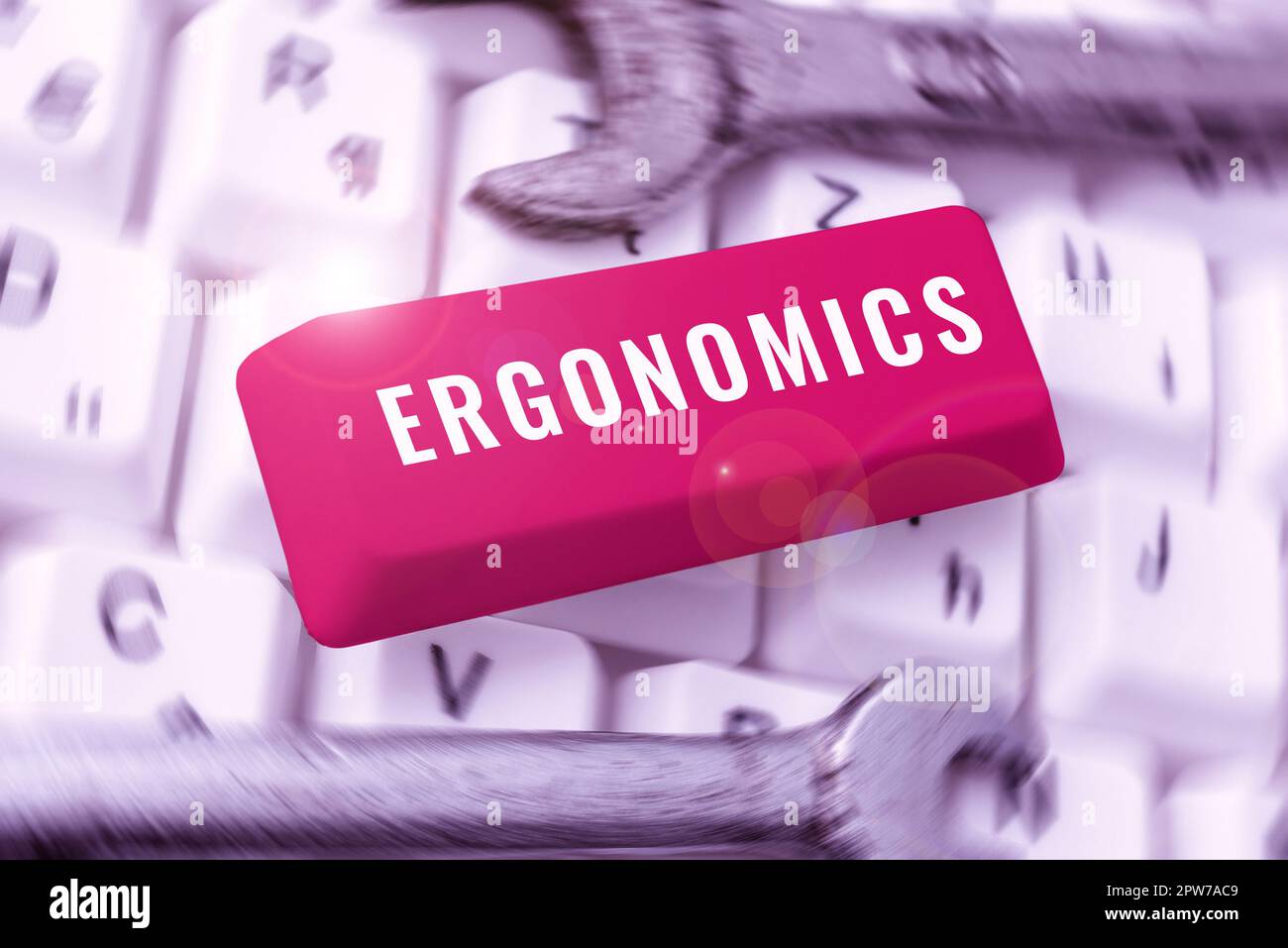 Text showing inspiration Ergonomics, Conceptual photo fitting or ...