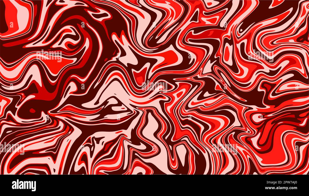 Modern red ink oil abstract background template. Decorative marble ...
