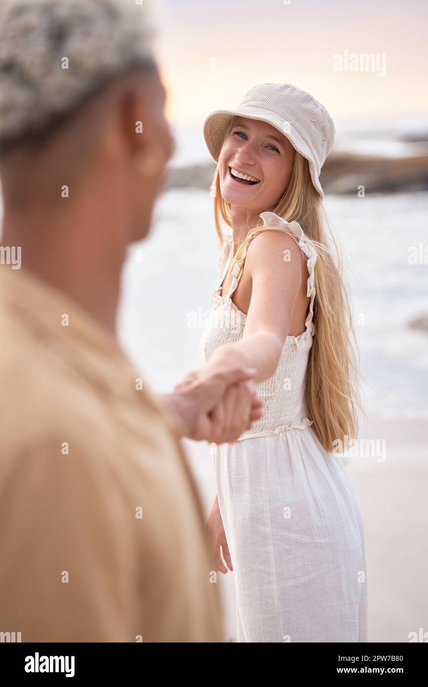 Closeup Portrait Of An Young Affectionate Mixed Race Couple Standing On