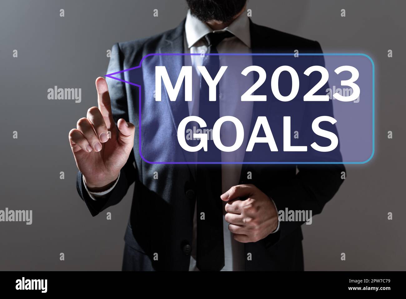 Inspiration showing sign My 2023 Goals, Internet Concept setting up ...