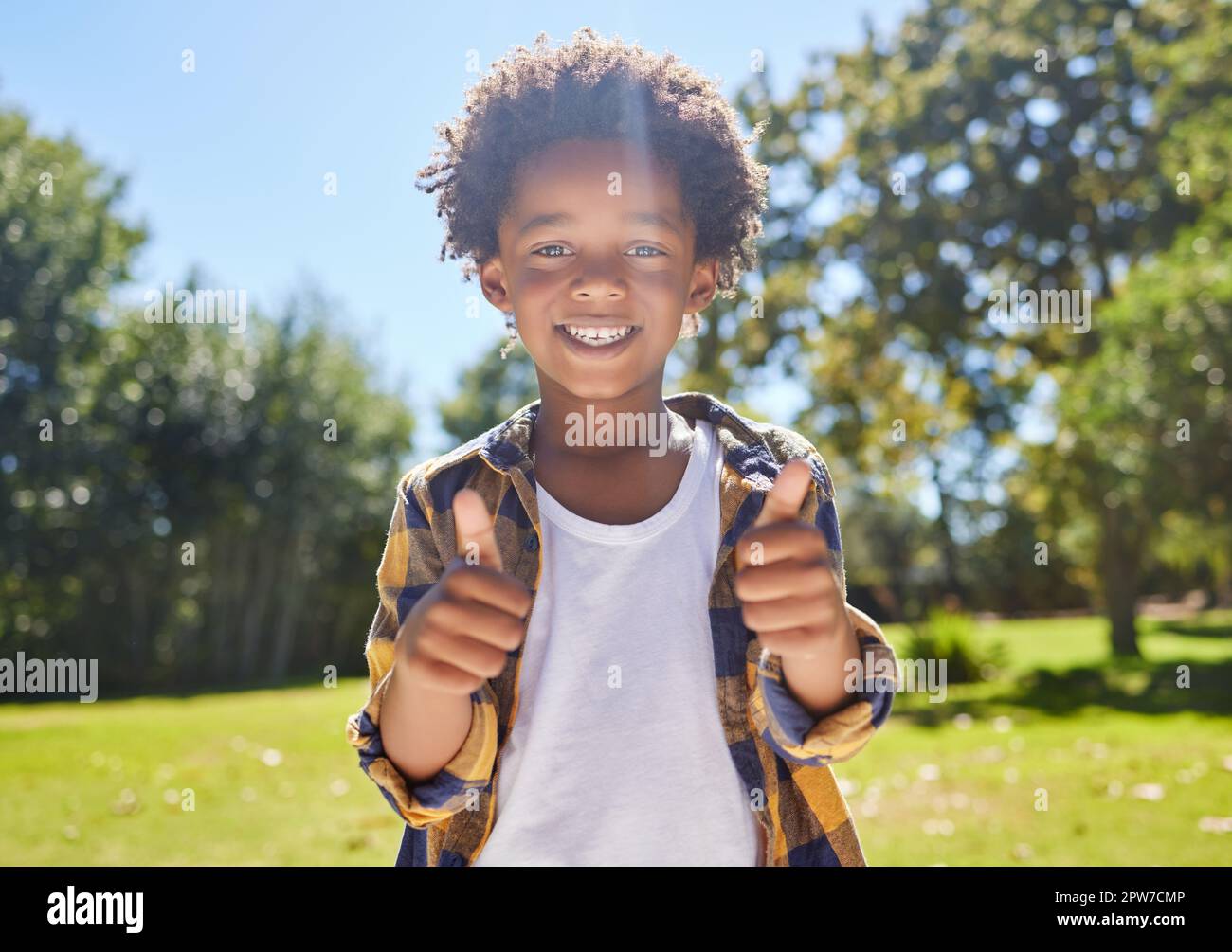 Getting summer camp started on a positive note. a young boy showing ...