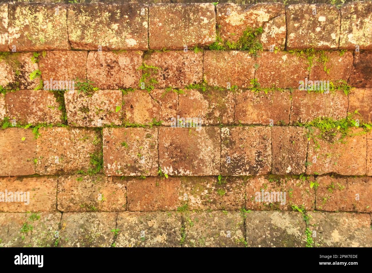 Ancient sandstone blocks at Ta Keo temple, a khmer temple from the 10th ...