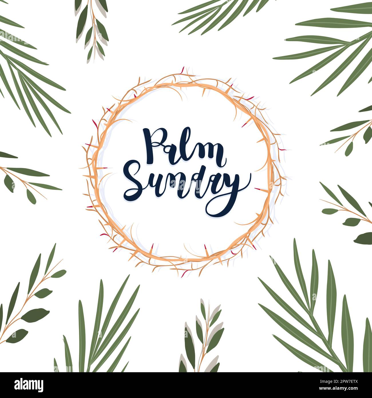 Holy week banner palm hi-res stock photography and images - Alamy