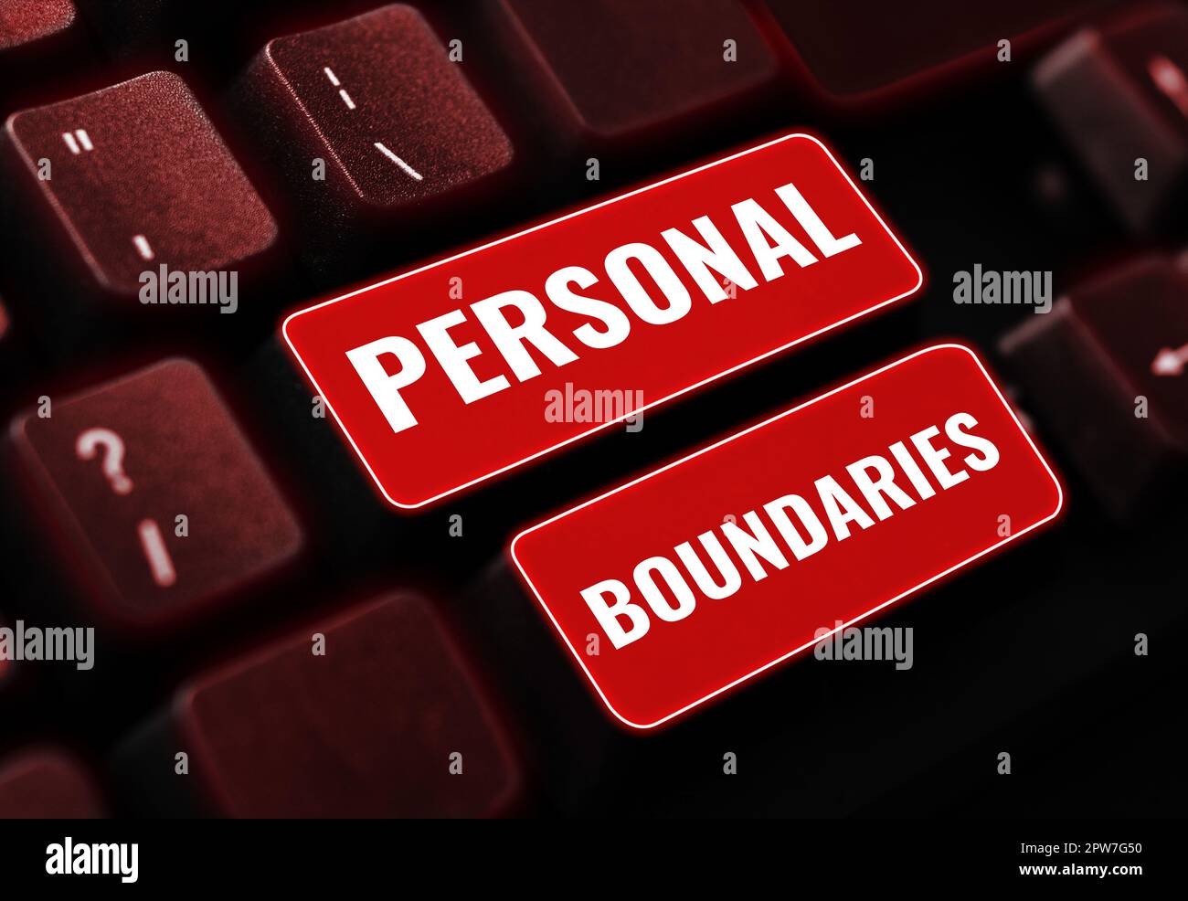 Sign displaying Personal Boundaries, Business showcase something that ...