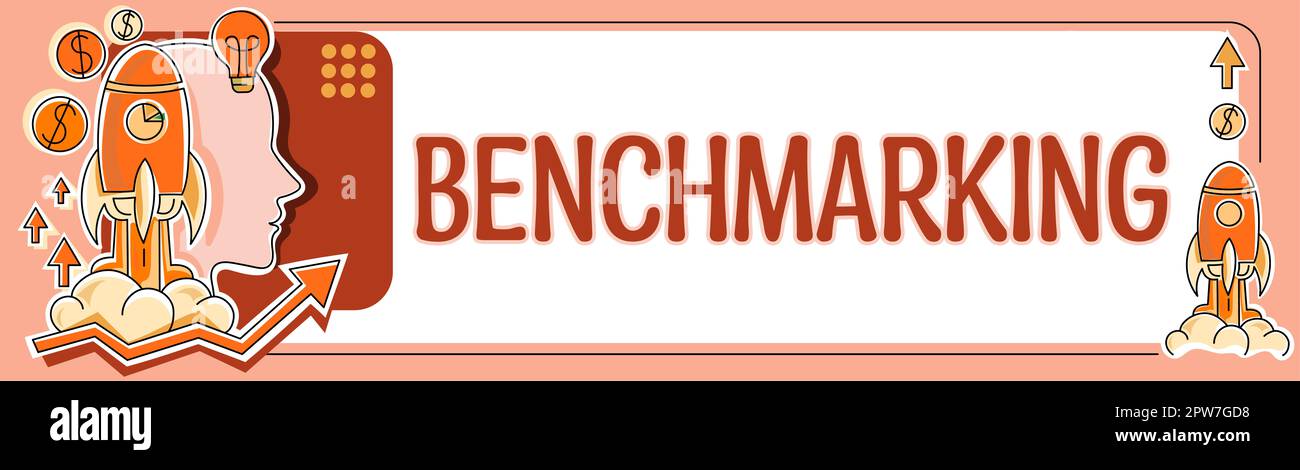 Hand writing sign Benchmarking, Business showcase Evaluate something by ... Hand writing sign Benchmarking, Business showcase Evaluate something by ...