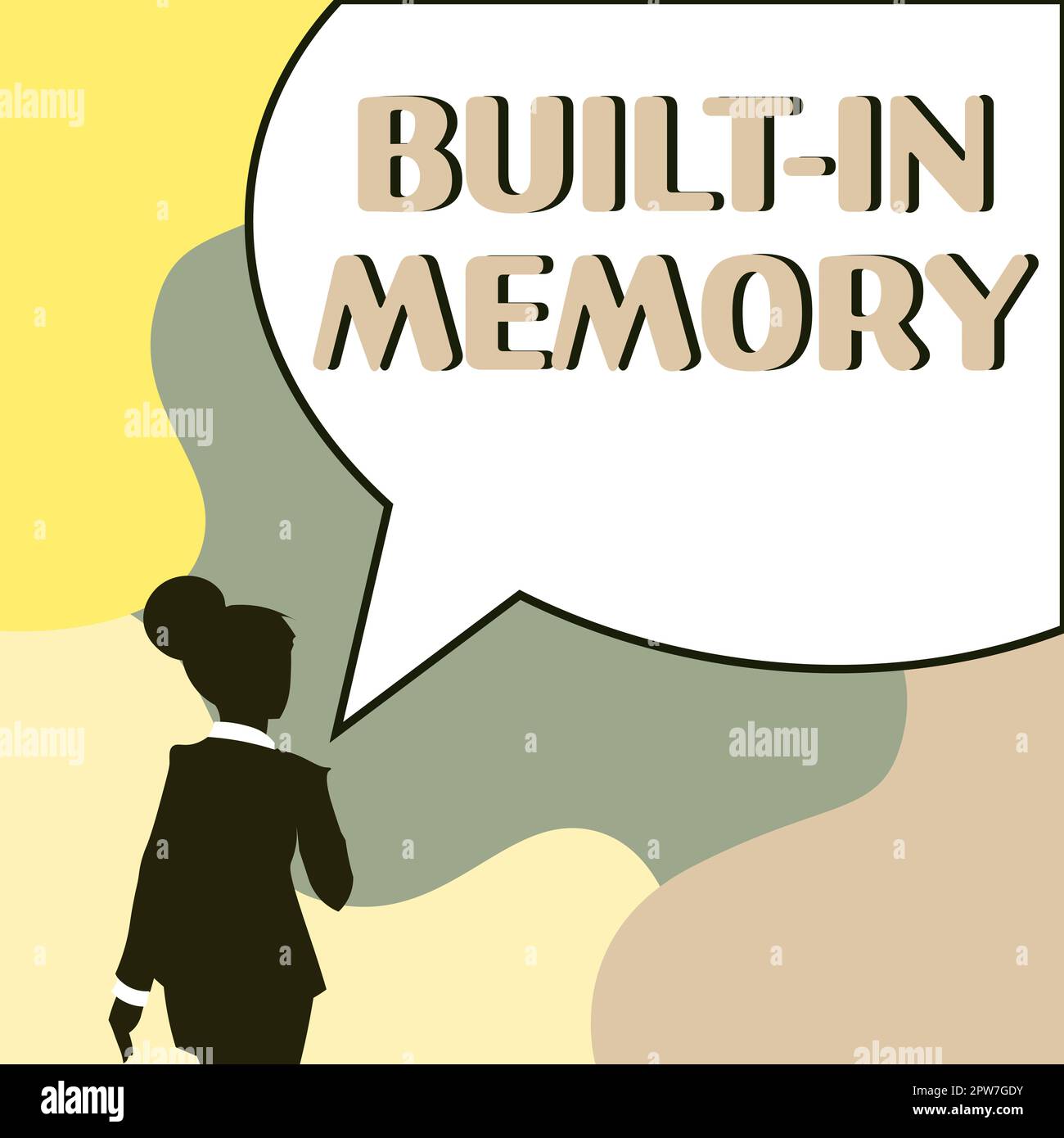 Conceptual display Built In Memory, Internet Concept device or feature ...