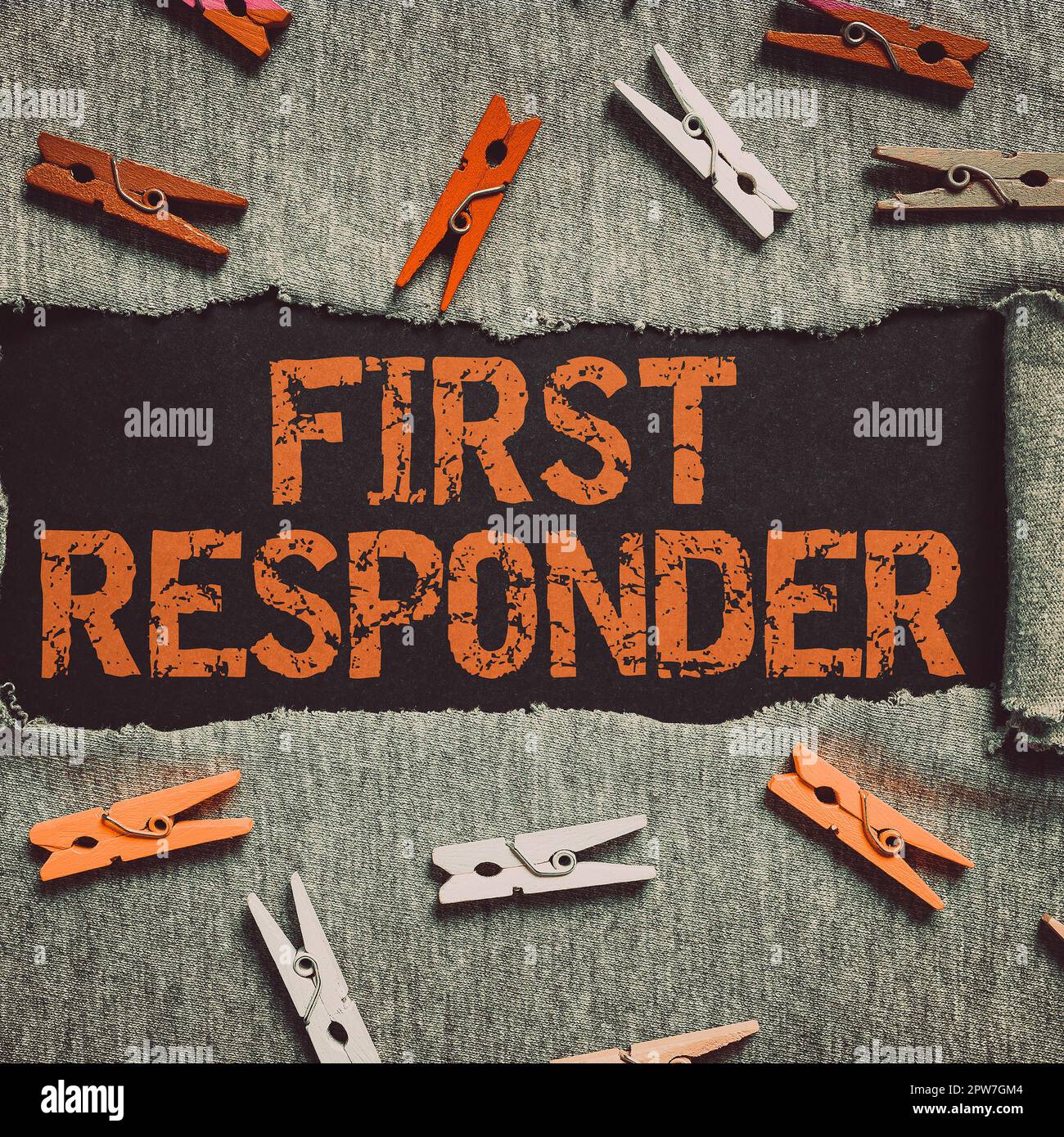 Inspiration showing sign First Responder, Word Written on a person who ...