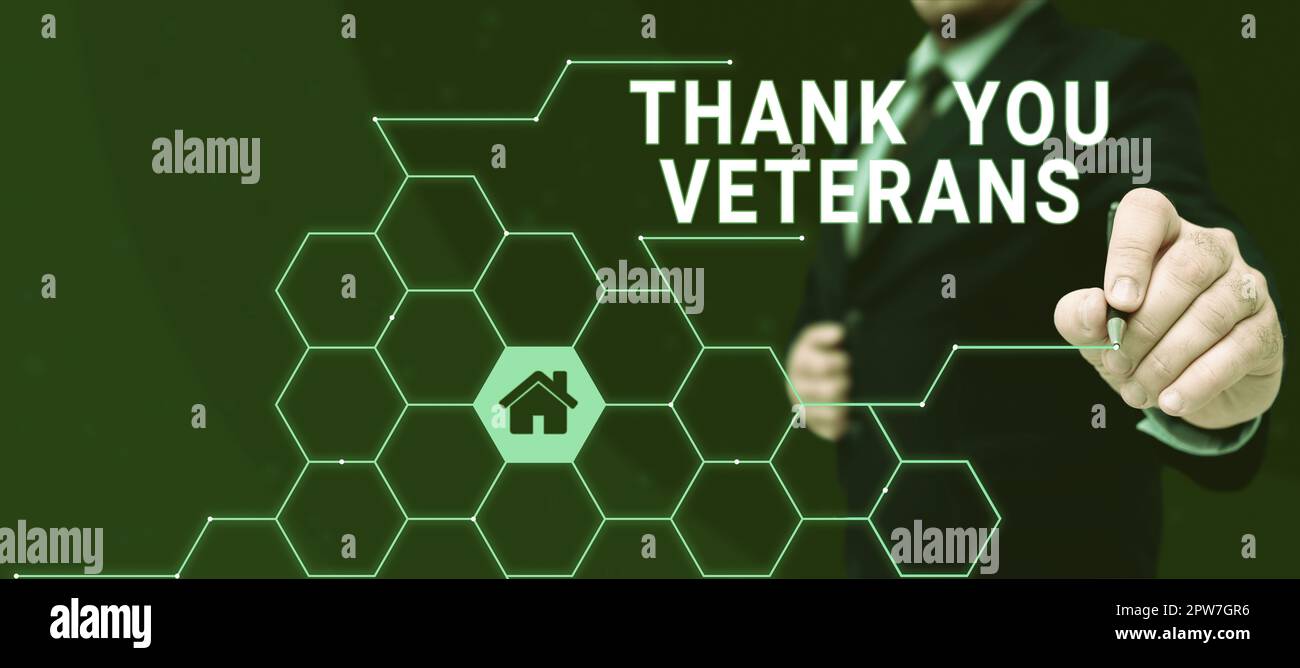 Handwriting text Thank You Veterans, Word for Expression of Gratitude ...