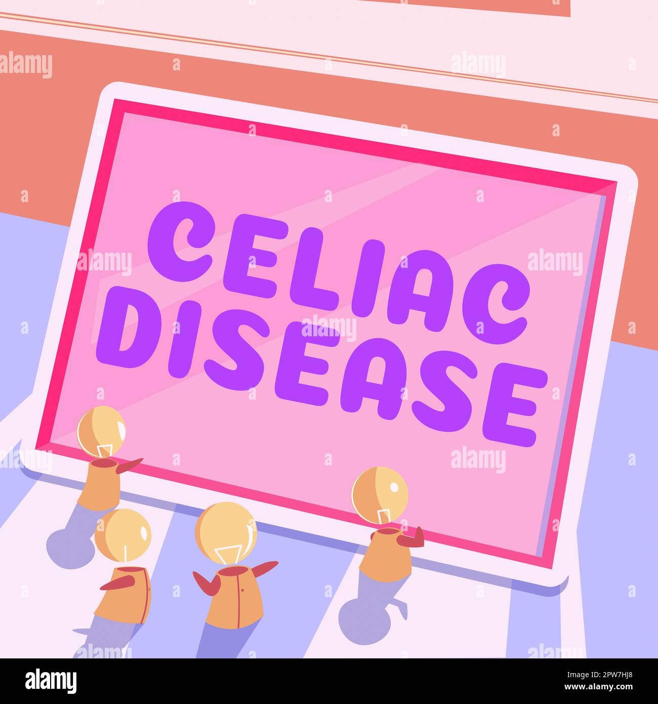 Sign displaying Celiac Disease, Internet Concept Small intestine is ...