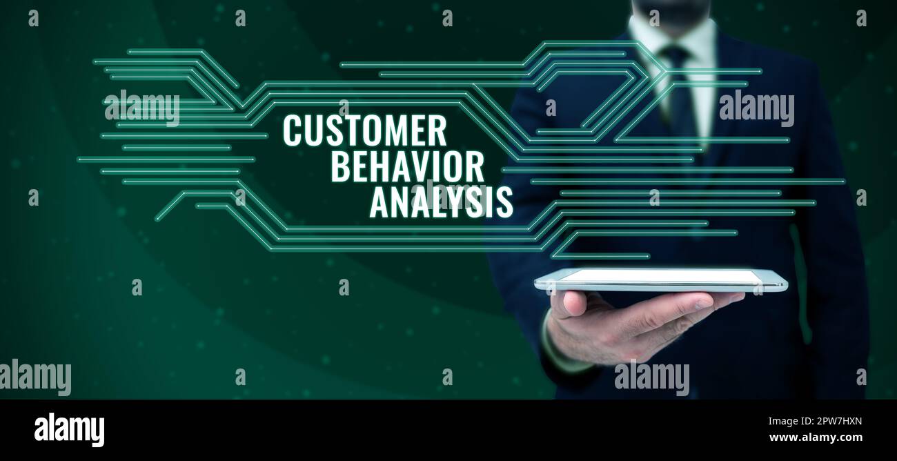 Text sign showing Customer Behavior Analysis, Conceptual photo buying ...